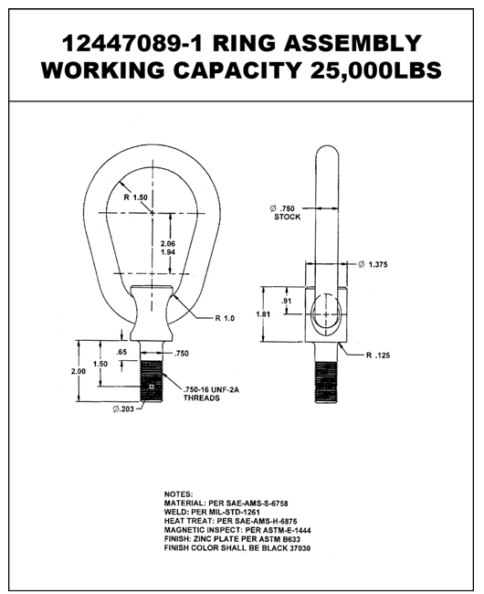 EC12447089-1 Ring Assemblies - PMP - 25000 lbs.